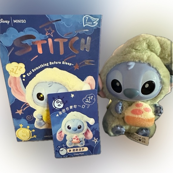 Miniso | Toys | Disney Miniso Stitch Eat Something Beforesleep Vinyl ...